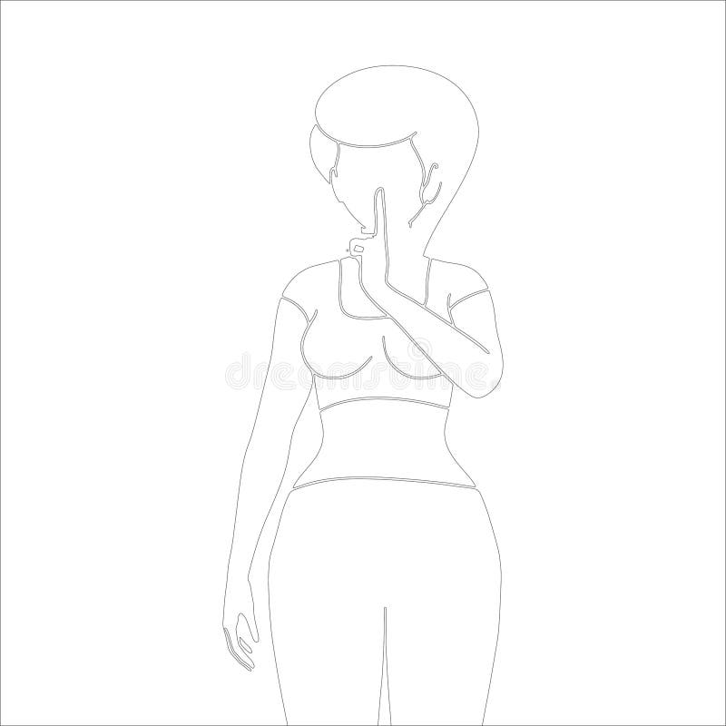 Silent Coloring Page Stock Illustrations – 23 Silent Coloring Page ...