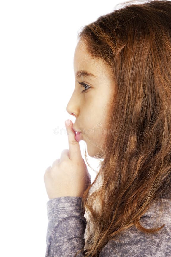 Silence sign stock photo. Image of beauty, blue, posing - 17775134