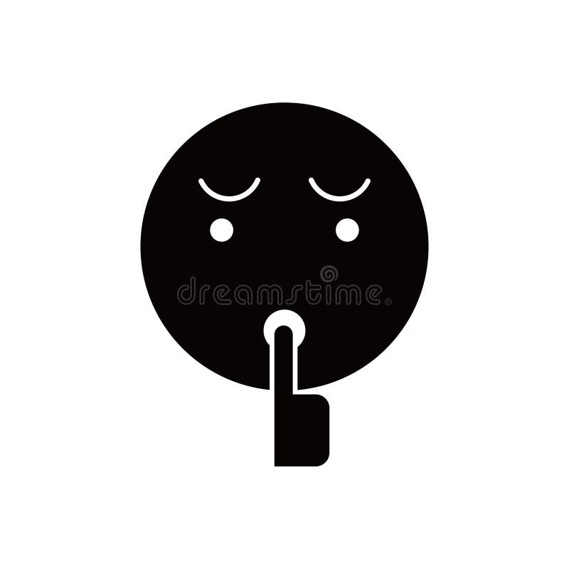 Quite Finger Gesture Sign and Symbol. Stock Vector - Illustration of ...