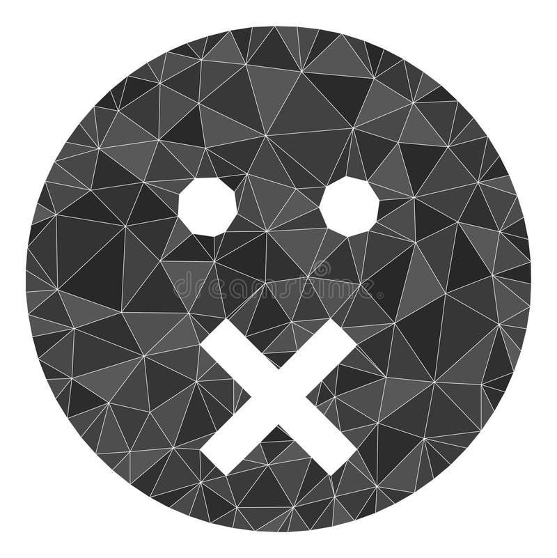 Emoticon with low poly art stock vector. Illustration of modern - 274247165