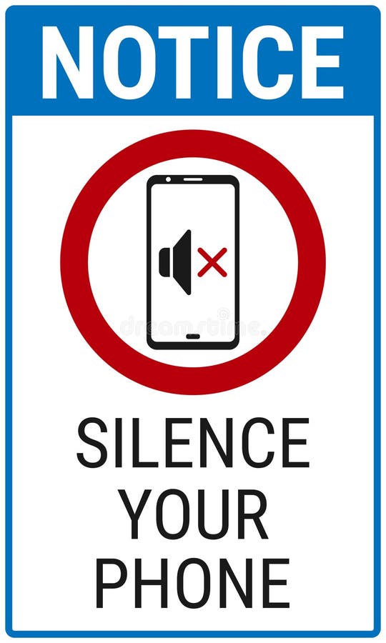 Silence Your Phone Stock Illustrations – 105 Silence Your Phone Stock ...