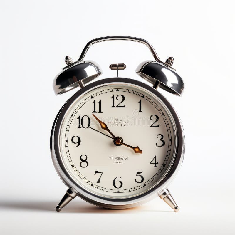 Silent Alarm Clock with Farm Security Administration Aesthetics Stock ...