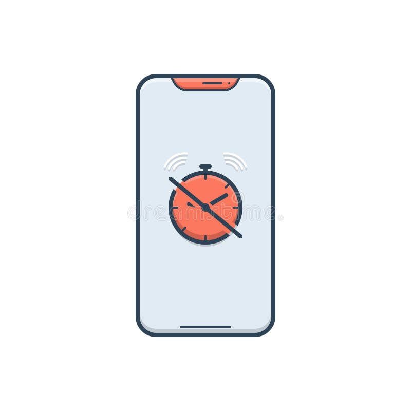 Color Illustration Icon for Silent Alarm, Mute and App Stock ...