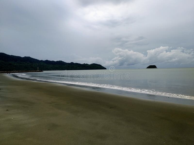 A Silent Beach with Full of Peace Stock Photo - Image of peaceful ...