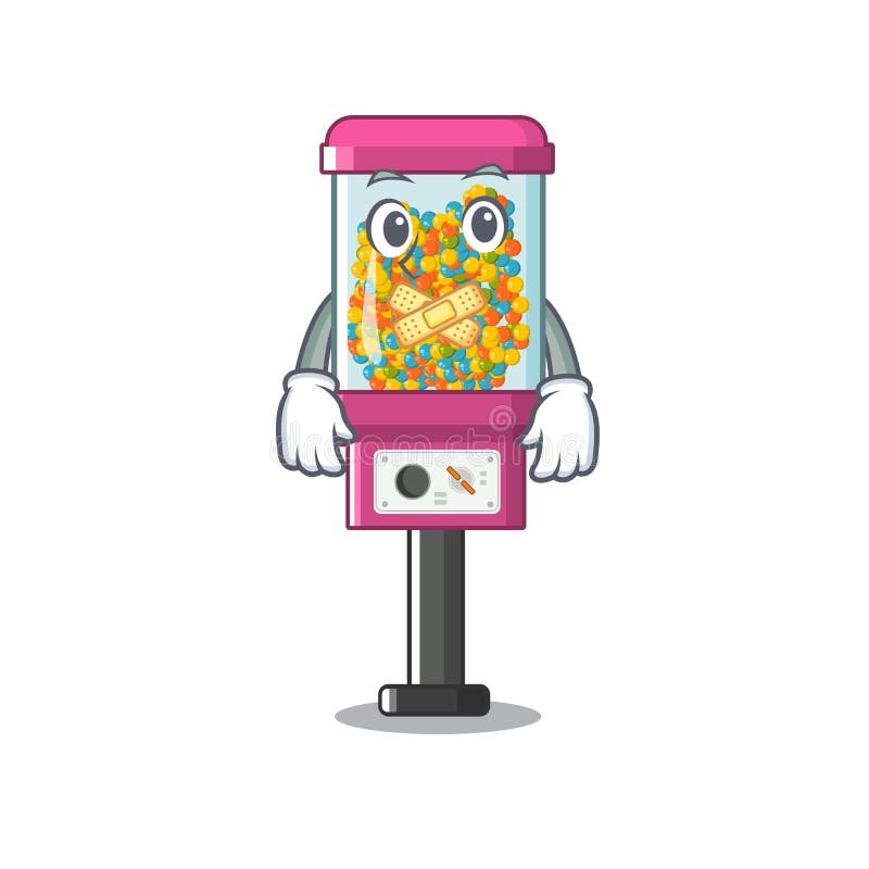 Silent Candy Vending Machine on the Cartoon Stock Vector - Illustration ...