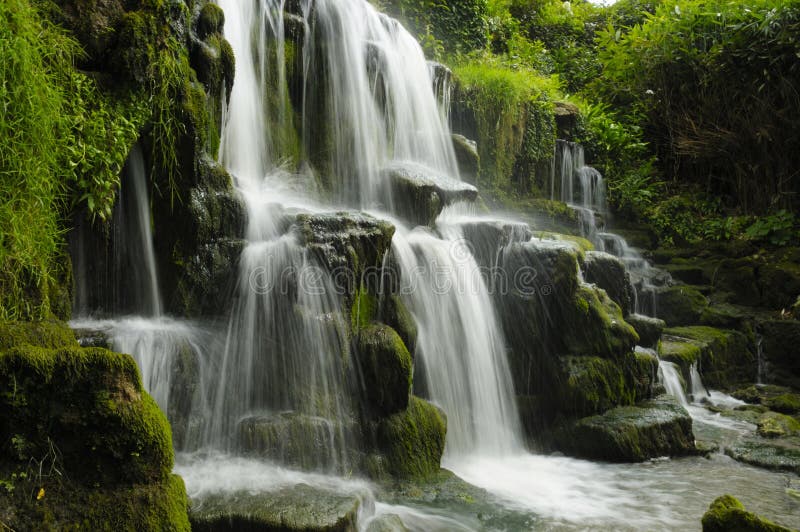 Silent Cascade stock image. Image of park, bowood, england - 46596807