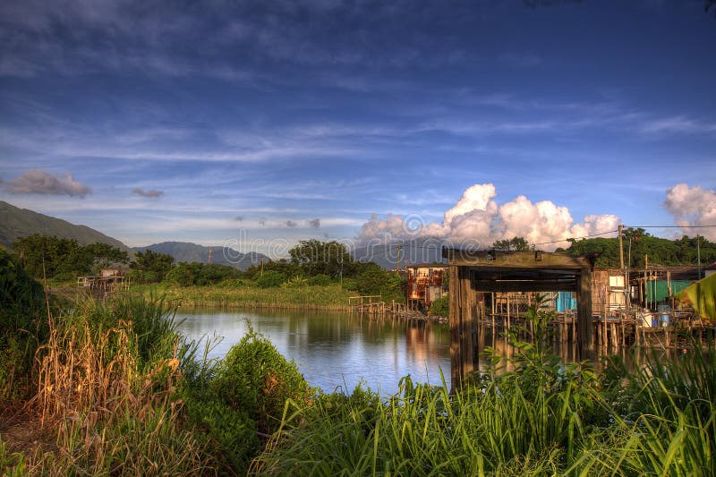Silent of Countryside in Hong Kong Stock Photo - Image of village ...