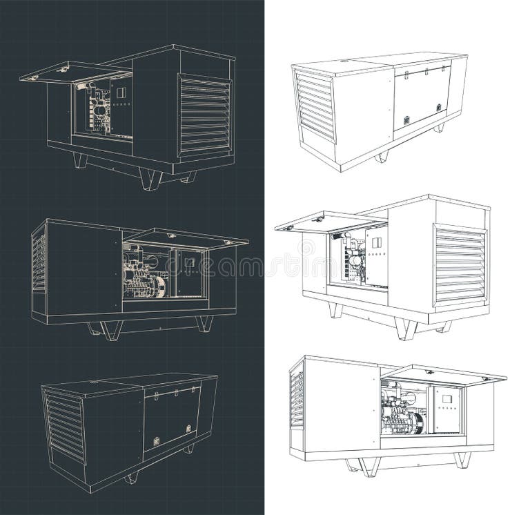Generator Drawings Stock Illustrations – 140 Generator Drawings Stock ...