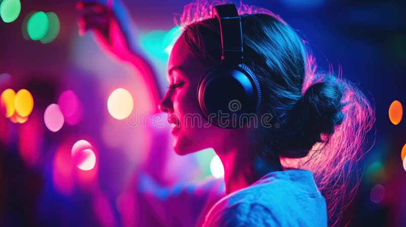 Silent Disco Party stock photo. Image of party, wellbeing - 335421336