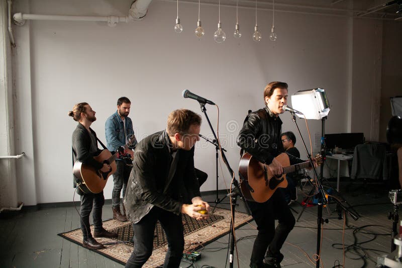 A Silent Film Record a Session in New York Editorial Stock Image ...