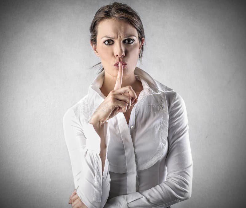 Silent girl stock photo. Image of hand, people, girl - 18231494