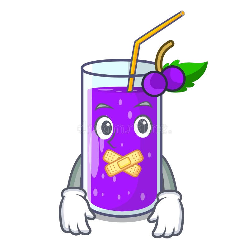 Silent Grape Juice Bottle with Label Cartoon Stock Vector ...