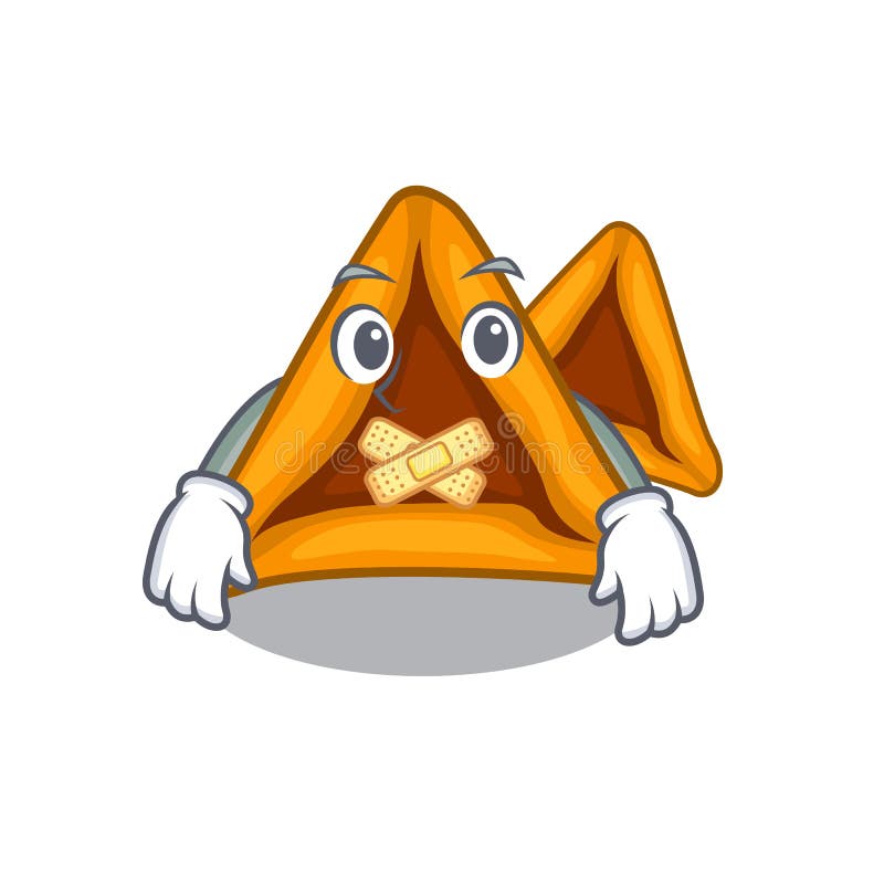 Silent Hamantaschen Cakes Served in Character Plates Stock Vector ...