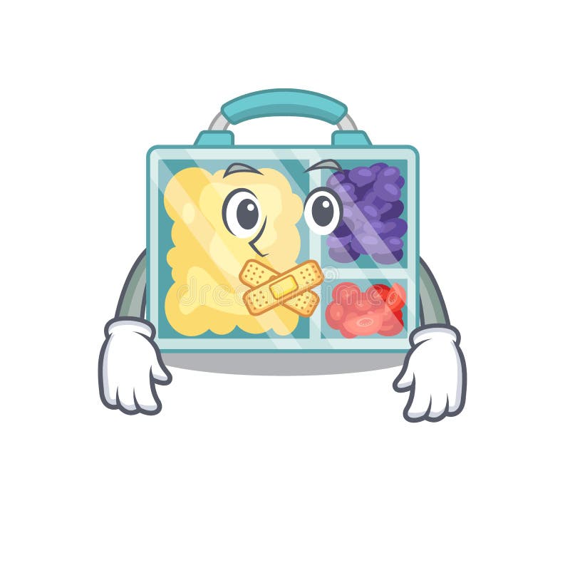 Happy Lunch Box Above Character Table Clown Stock Vector - Illustration ...