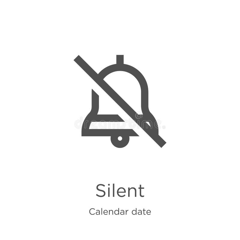 Silence Icon Vector from Classics Collection. Thin Line Silence Outline ...