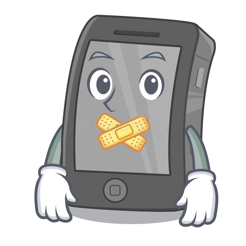 Silent Ipad in the a Cartoon Shape Stock Vector - Illustration of ...