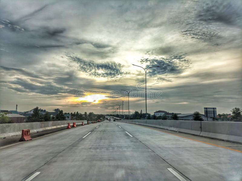 Silent jam stock photo. Image of lane, sunrise, cloud - 262634882