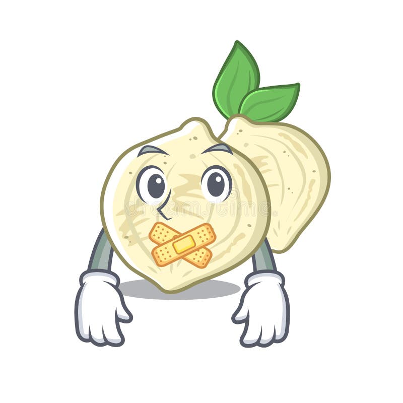 Silent Jicama in the a Cartoon Shape Stock Vector - Illustration of ...