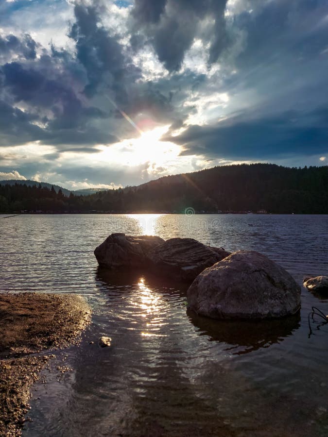 Silent lake stock image. Image of lake, peaceful, boating - 20524281