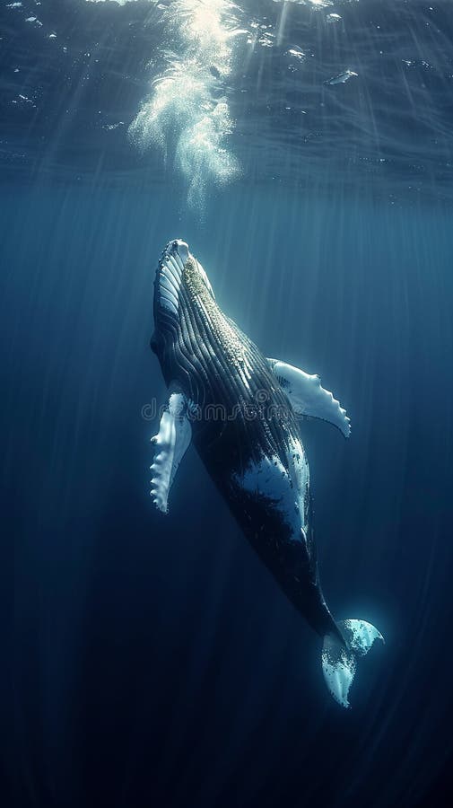 The Silent Language of a Whale Stock Photo - Image of aquatic ...
