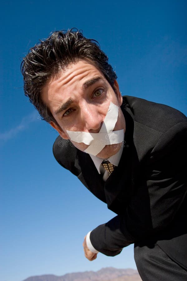 Silent man stock photo. Image of energy, powerful, blue - 3809838