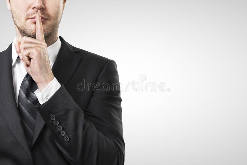 Silent stock image. Image of hush, finger, male, mouth - 33488169