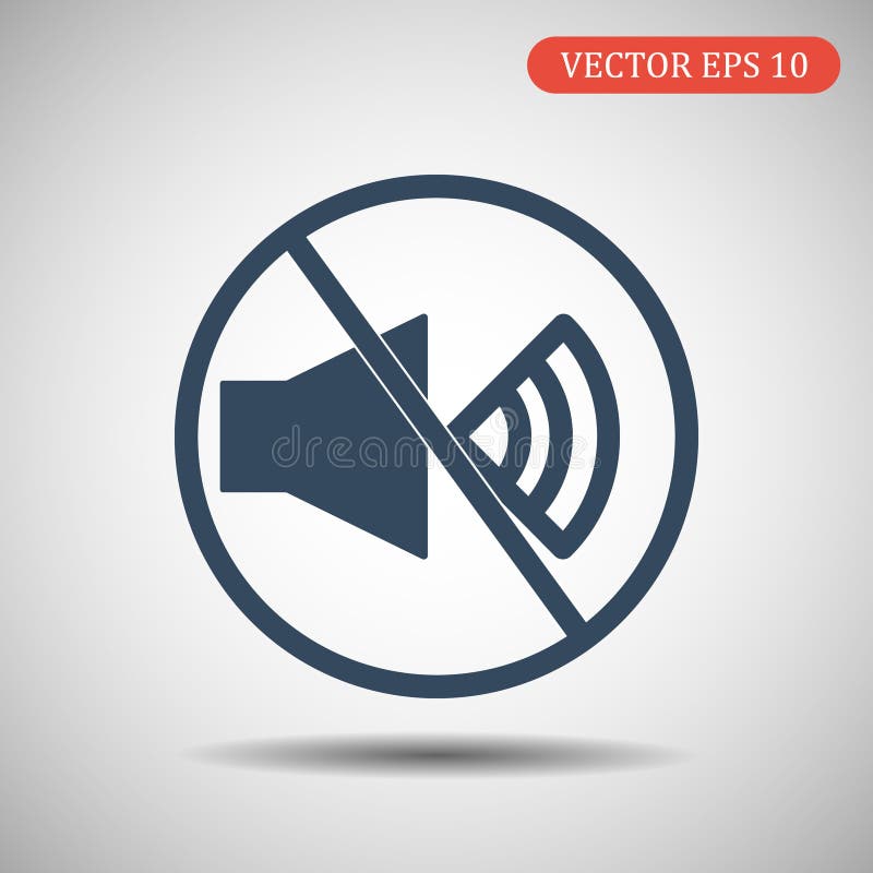 Silent Mode of Smartphone. Speaker Icon. Dynamic Sign. a Symbol of ...