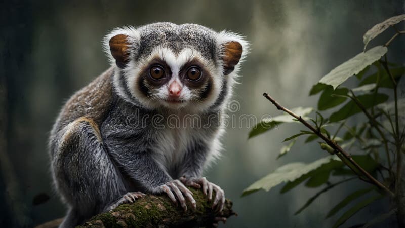 Silent Observations: a Portrait of the Gray Slender Loris Stock ...