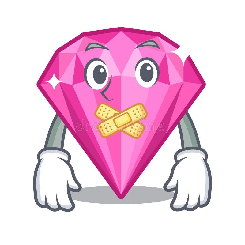 Silent Pink Diamond in a Cartoon Box Stock Vector - Illustration of ...