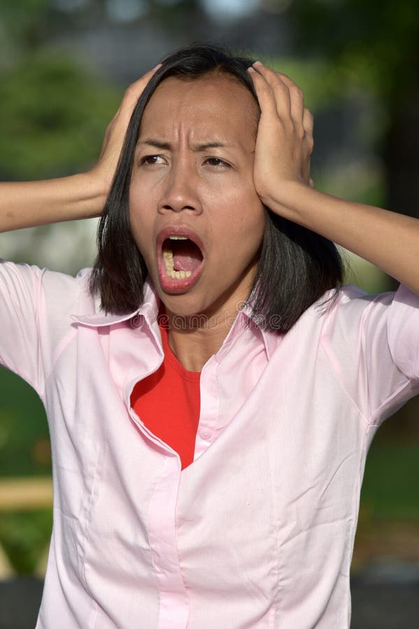 Silent Pretty Filipina Female Stock Image - Image of minority, beauty ...