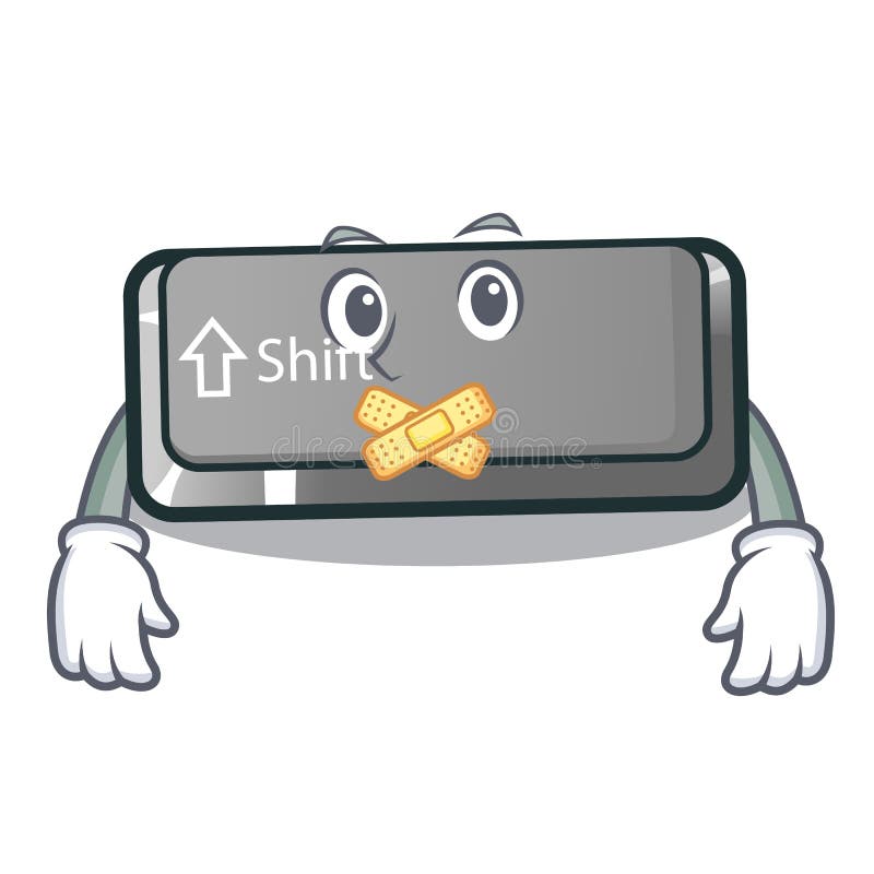 Silent Shift Button Installed in Cartoon Game Stock Vector ...