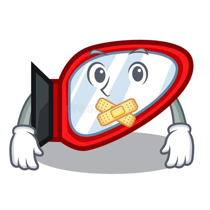 Silent Side Mirror Next the Mascot Table Stock Vector - Illustration of ...