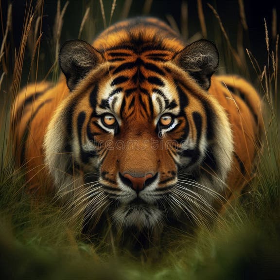 The Silent Stalker stock illustration. Illustration of crouch - 365904008