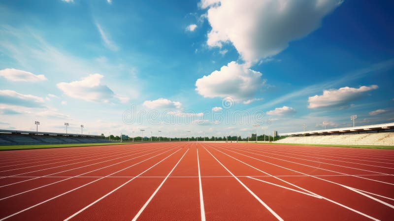 Silent Steps on the Track, Ai Generated Stock Illustration ...