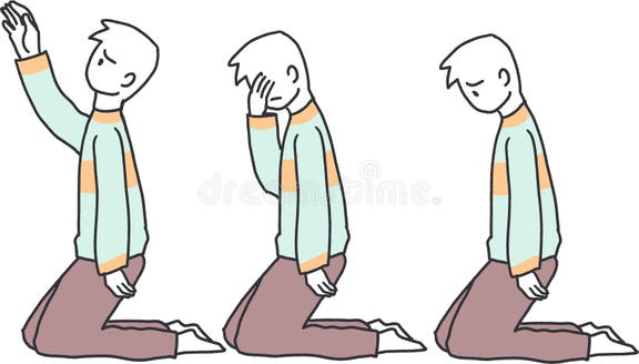 Silent Struggles the Phases of Emotional Transition Stock Vector ...