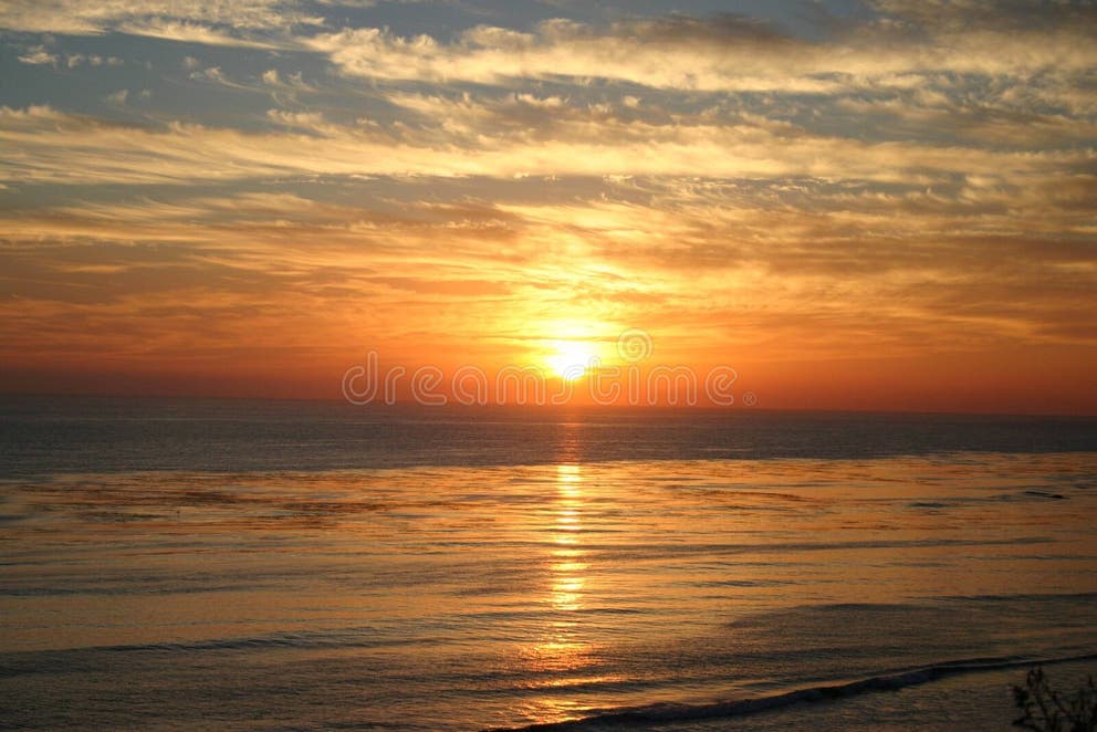 Silent Sunset stock image. Image of beach, sunset, view - 105491