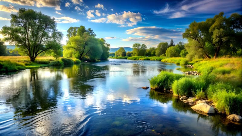 Silent Symphony: the Harmonious Flow of a River through Nature ...