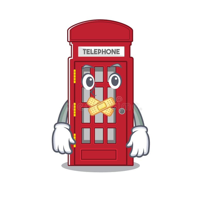 Silent Telephone Booth Isolated with the Cartoon Stock Vector ...