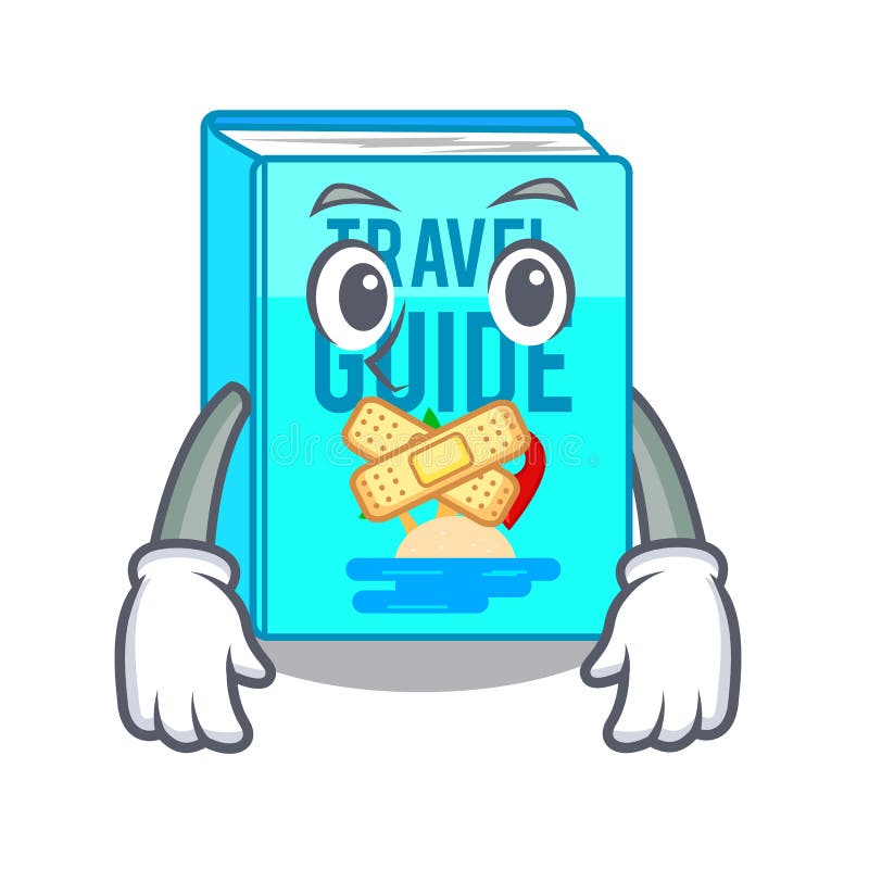 Silent Travel Guide Book Above Table Cartoon Stock Vector ...