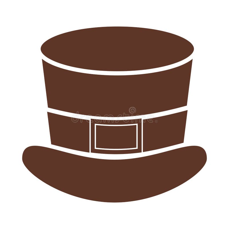 Silhouet van een kabouter stock illustratie. Illustration of klaver ...