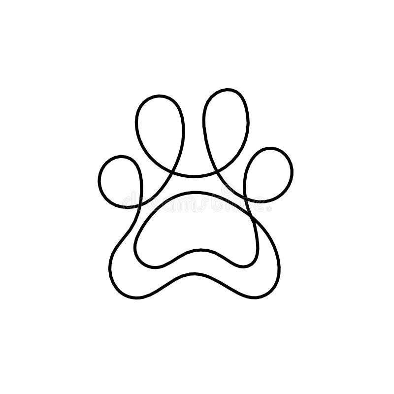 Paw Pad Silhouette Stock Illustrations – 217 Paw Pad Silhouette Stock ...