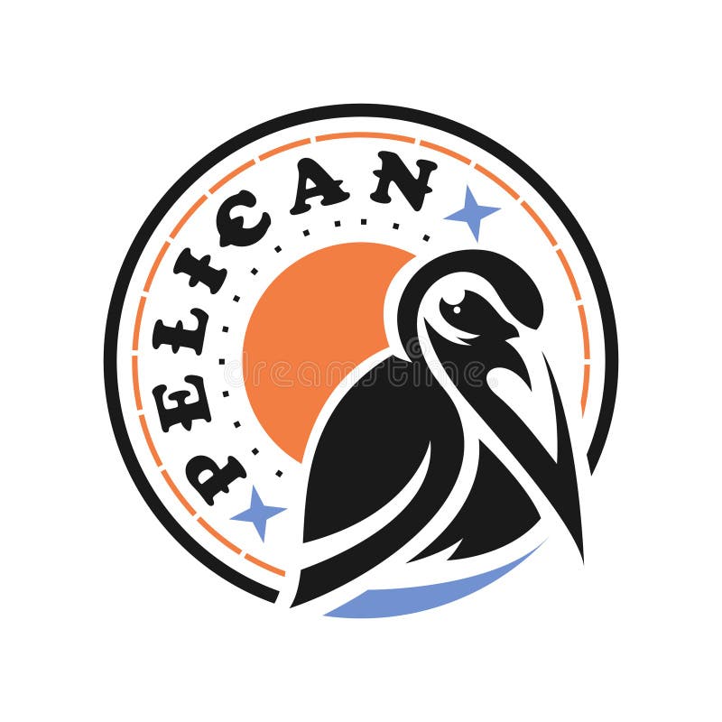 Pelican logo stock vector. Illustration of fauna, nautical - 293413414
