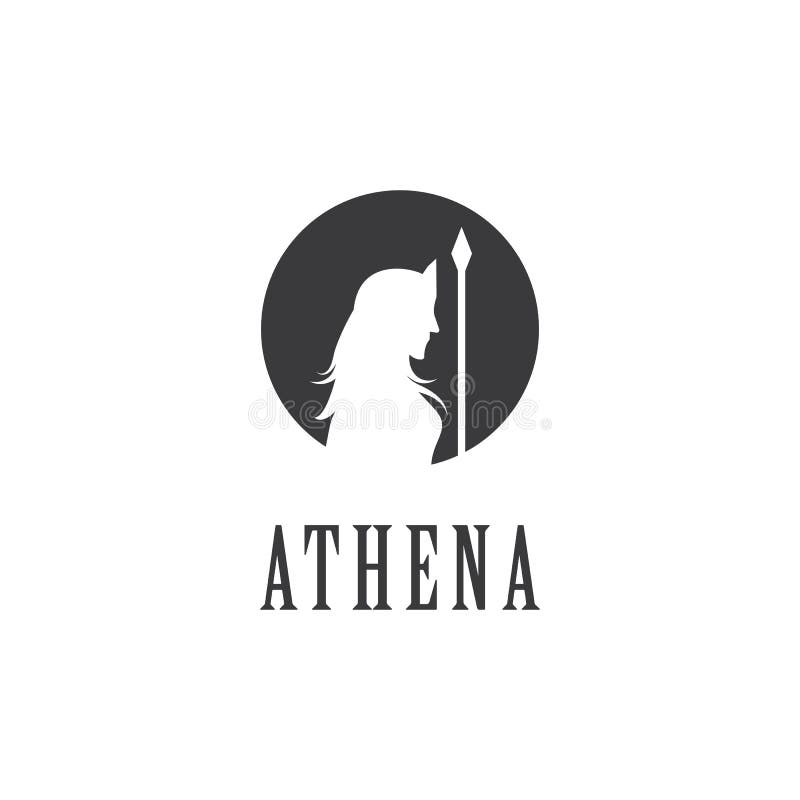Silhouette of athena stock vector. Illustration of military - 230843301