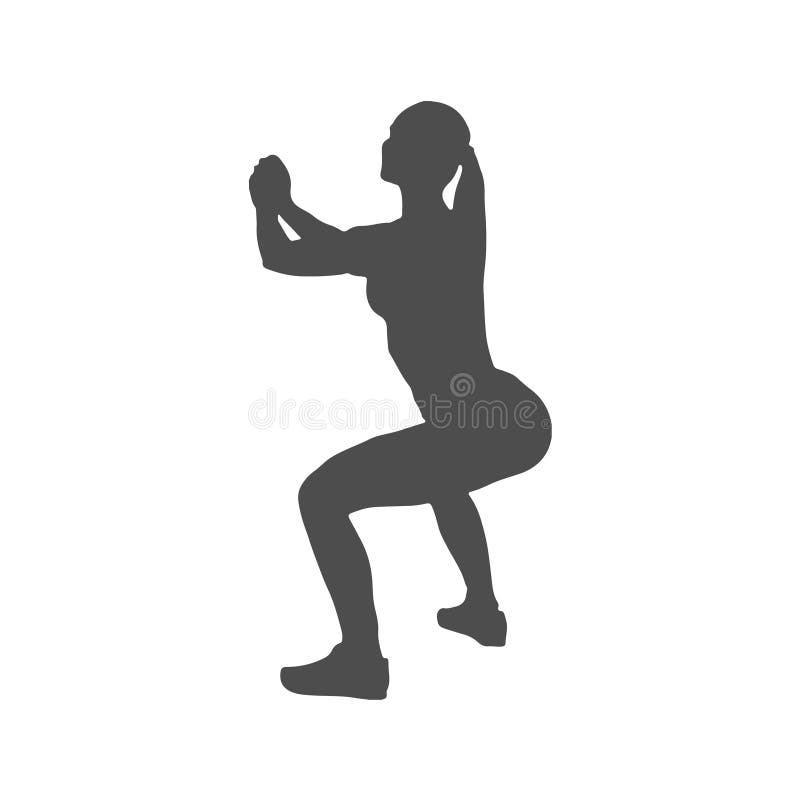 Silhouette of an Athlete. Sports Training Stock Vector - Illustration ...