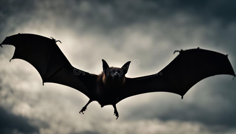Bat in Flight stock photo. Image of scary, dark, night - 348607982