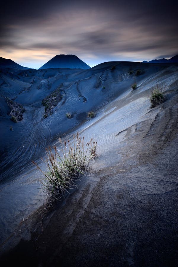 Silhouette of Batok with Long Exposue,East Java,Indonesia Stock Photo ...