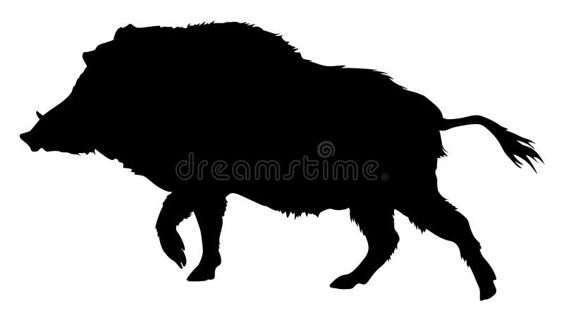 Silhouette Wild Boar Stock Illustrations – 2,171 Silhouette Wild Boar ...