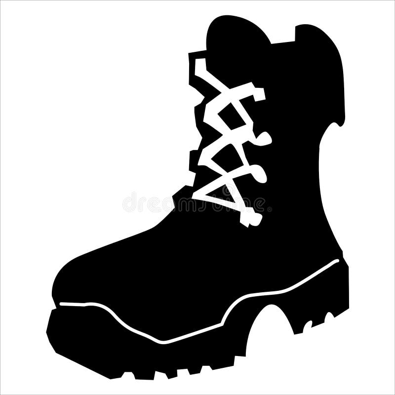 Combat Boot Outline Clip Art