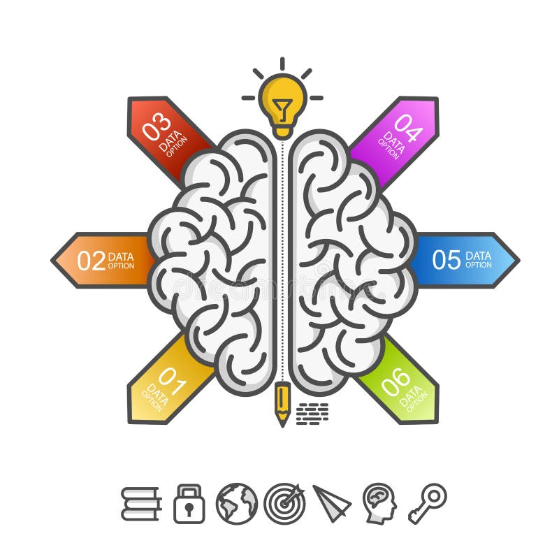Brain Arrow Black Background Stock Illustrations – 794 Brain Arrow ...