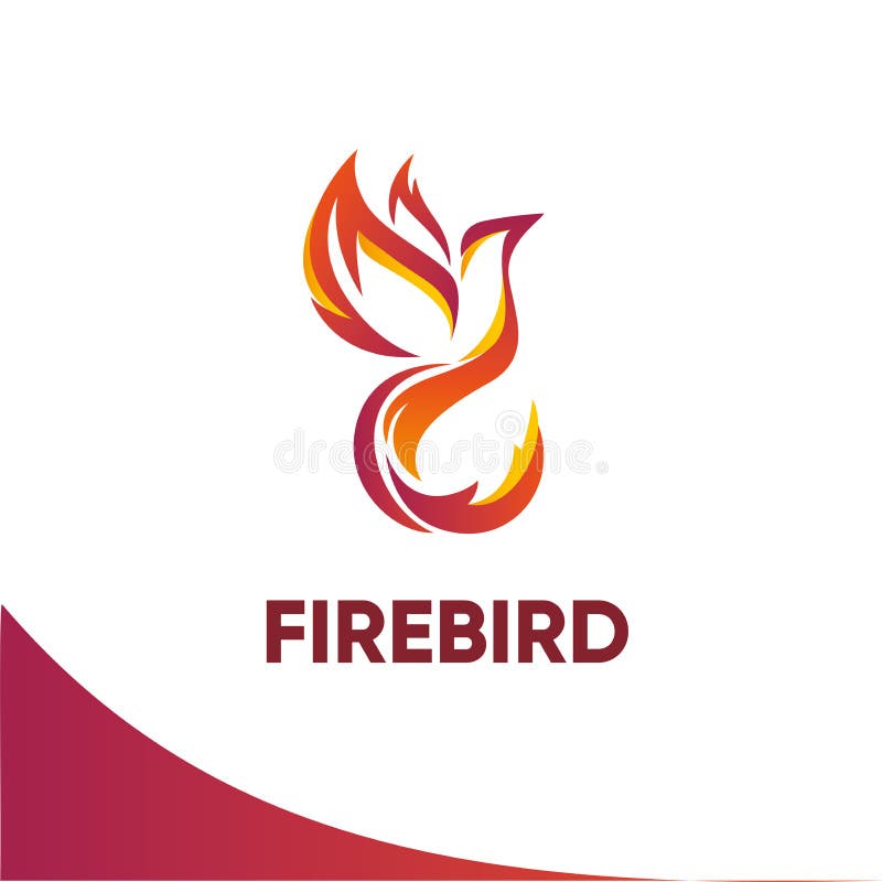 Firebird logo template stock vector. Illustration of flame - 138547346